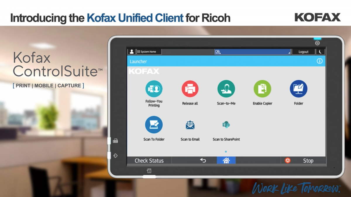 Capture Workflows - Kofax ControlSuite Unified Client for Ricoh