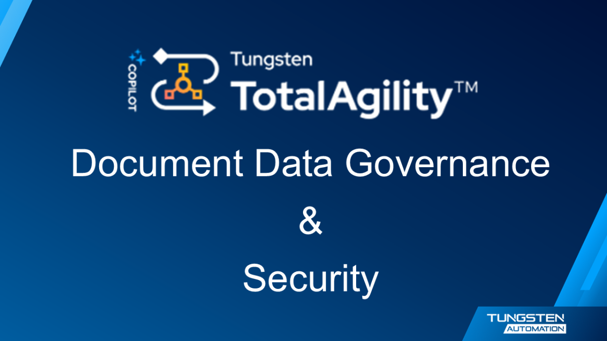 Redact Sensitive Information Types with TotalAgility